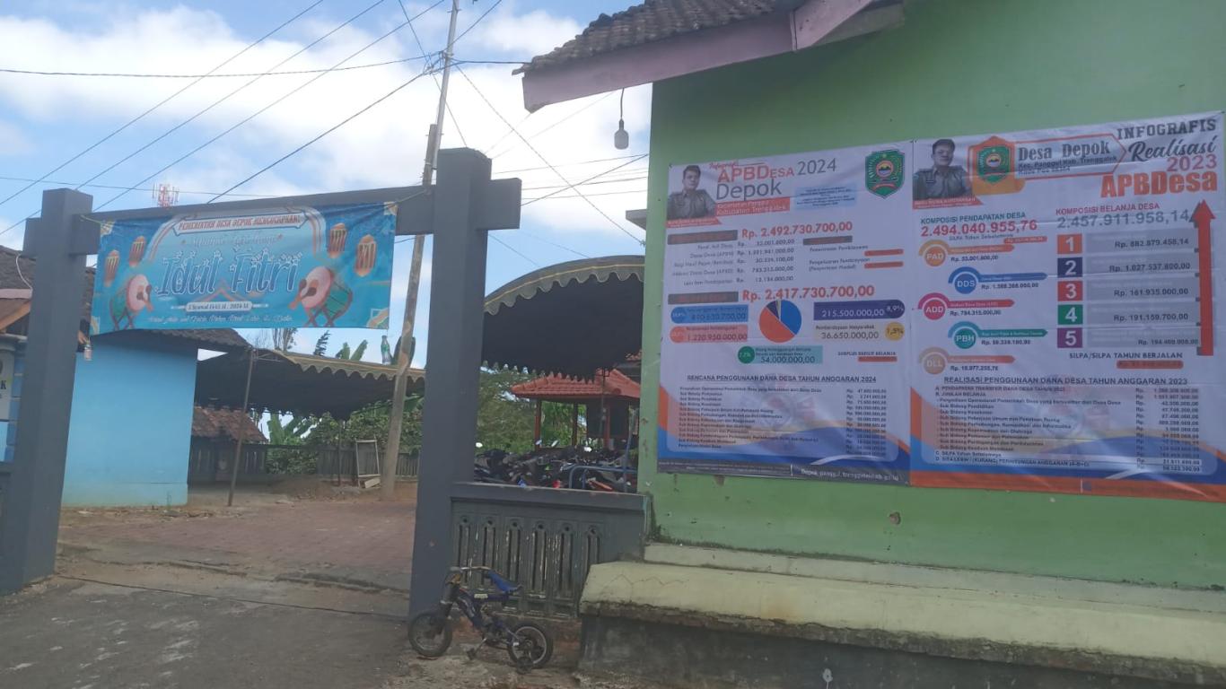 Infografis Realisasi APBDes 2023 dan APBDes 2024 - Website Desa Depok