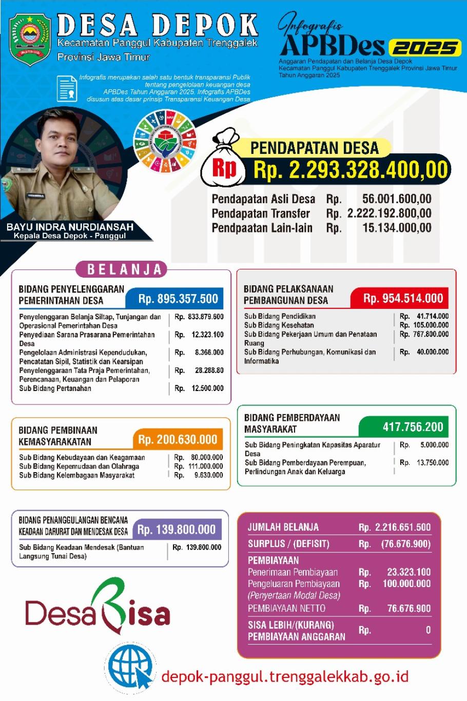 INFOGRAFIS APBDES 2025 - Website Desa Depok